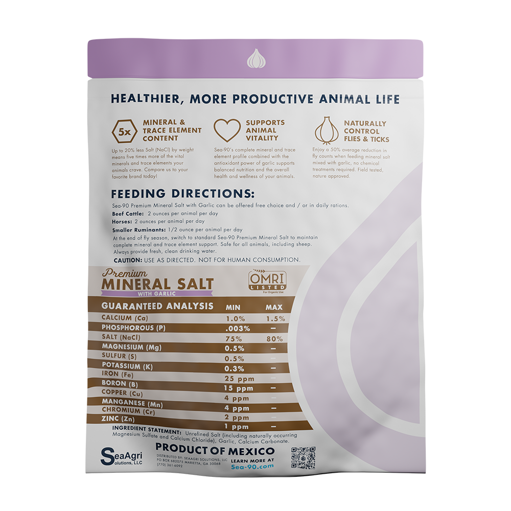 Sea-90 Premium Mineral Salt with Garlic – Sea-90 Ocean Minerals